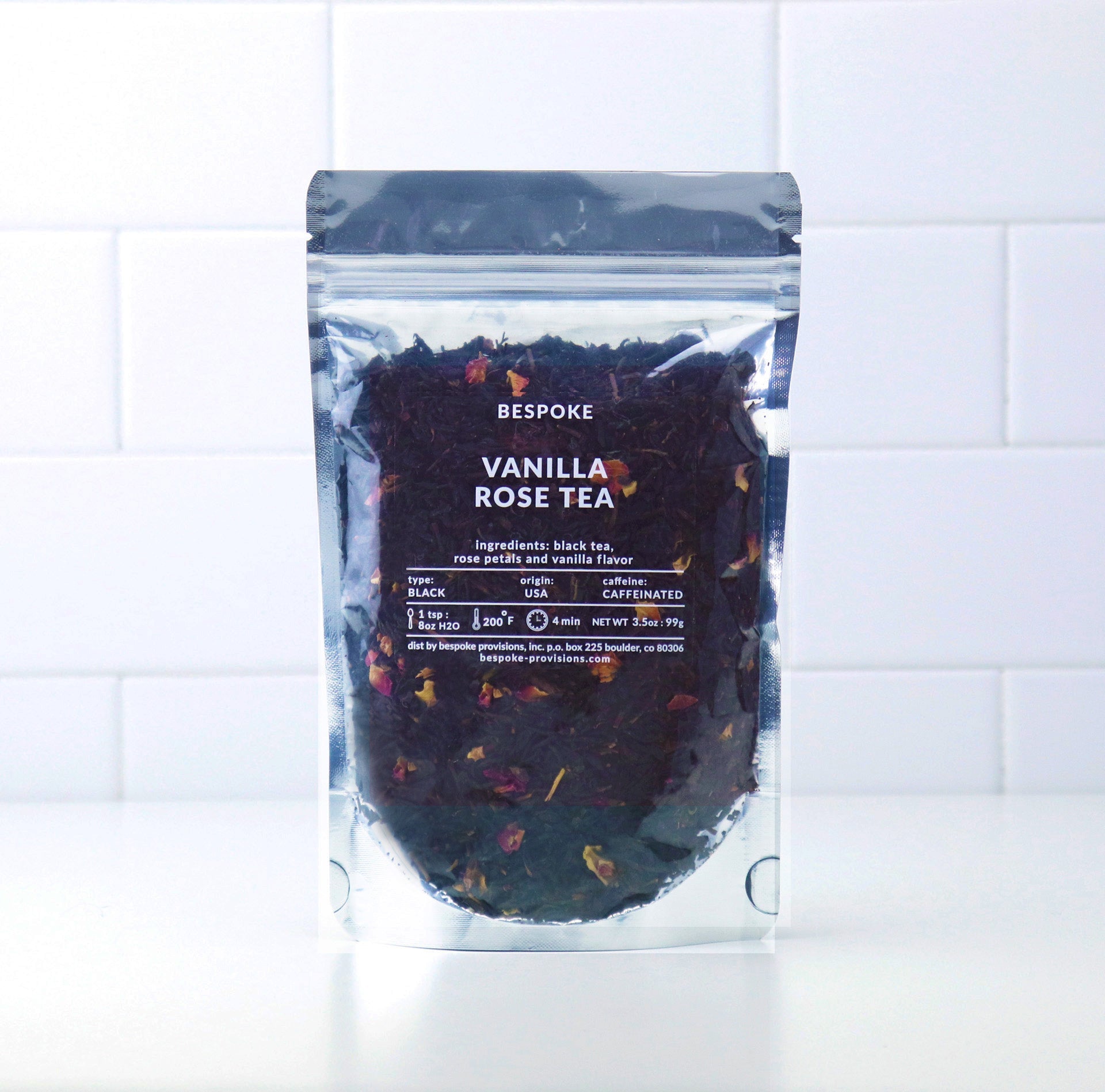 Vanilla Rose Black Tea - 3.5 oz Loose Leaf – Bespoke Provisions